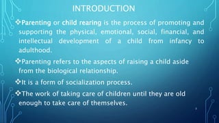 socio-economic and cultural factors affecting child rearing and child ...