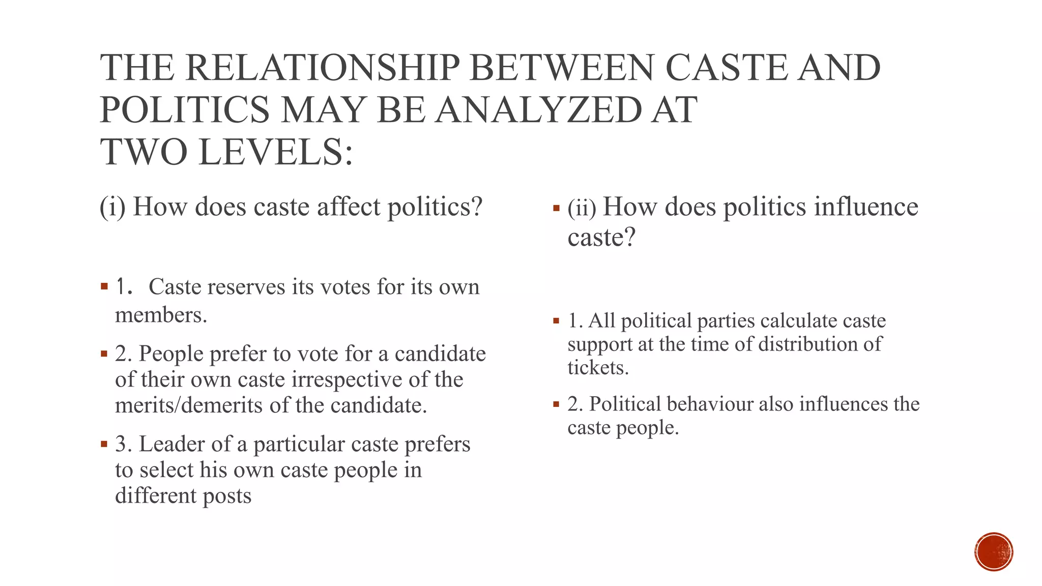 Socio-economic and Political Dimensions of Caste System.pptx