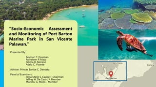 Socio-Economic Assessment and Monitoring of Port Barton Marine Park in ...