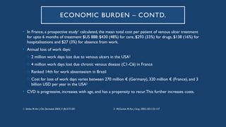"Socio-Economic Burden of Venous Diseases in India: A Growing Public ...