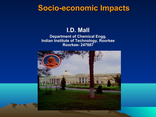 Socio Economic Impacts Ppt