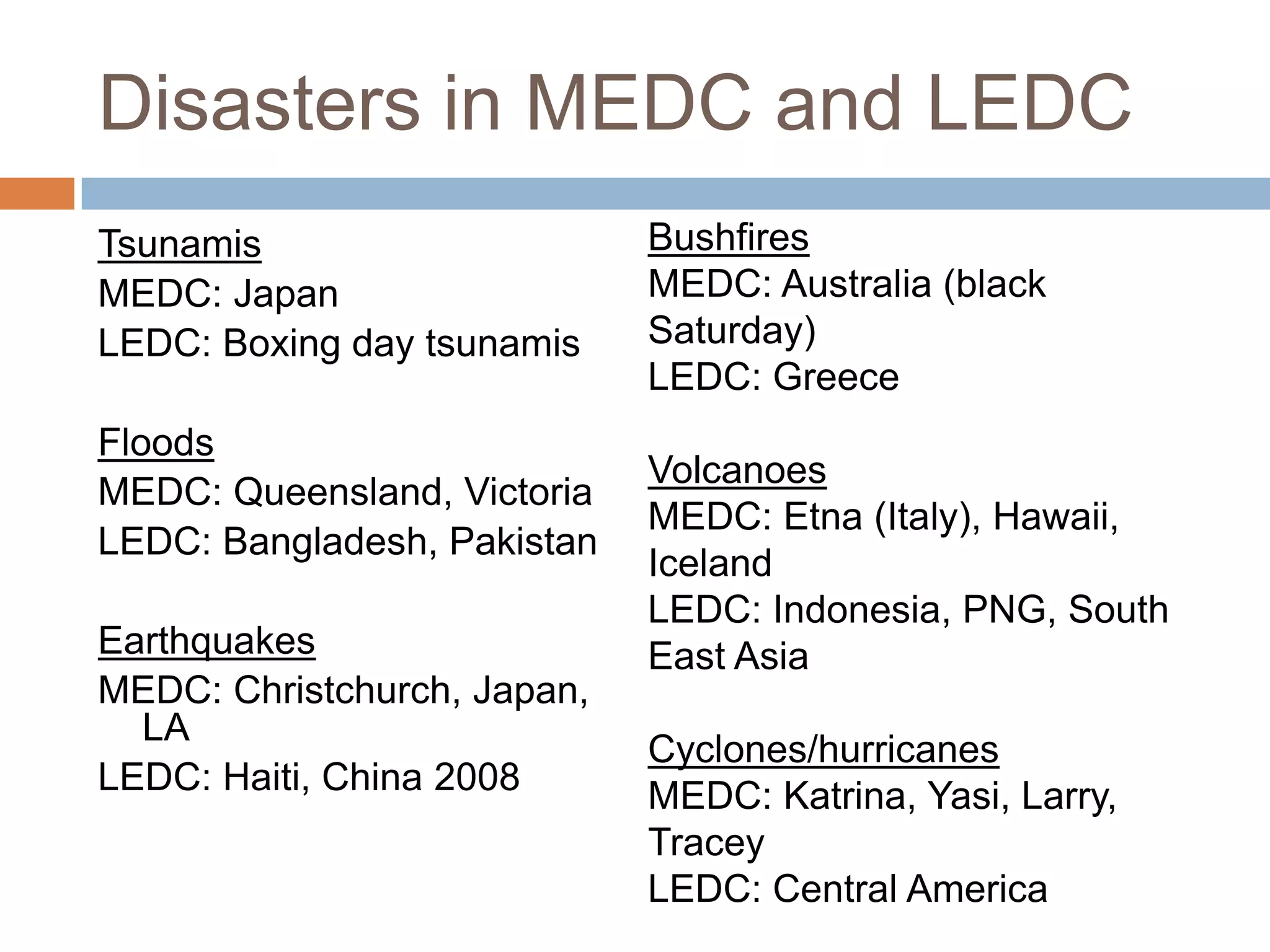 Socio economic impacts of natural disasters | PPTX