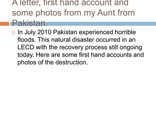 Socio economic impacts of natural disasters | PPTX