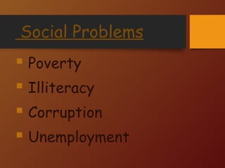 Socio-economic problems within a country | PPT
