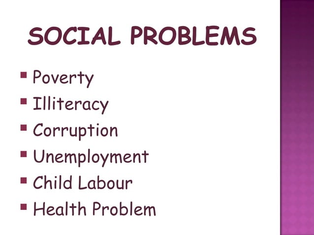 Socio economic problems presentation | PPT | Economy | Business and Finance