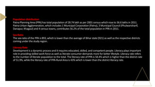 socio economic profile patna of patna sk | PPT