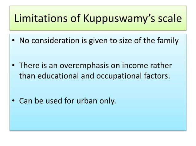 Socio economic status scales | PPTX