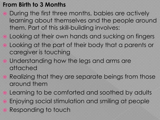 Socio emotional development of infants and toddlers | PPTX