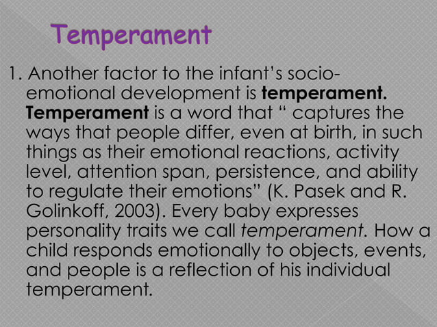 Socio emotional development of infants and toddlers | PPTX