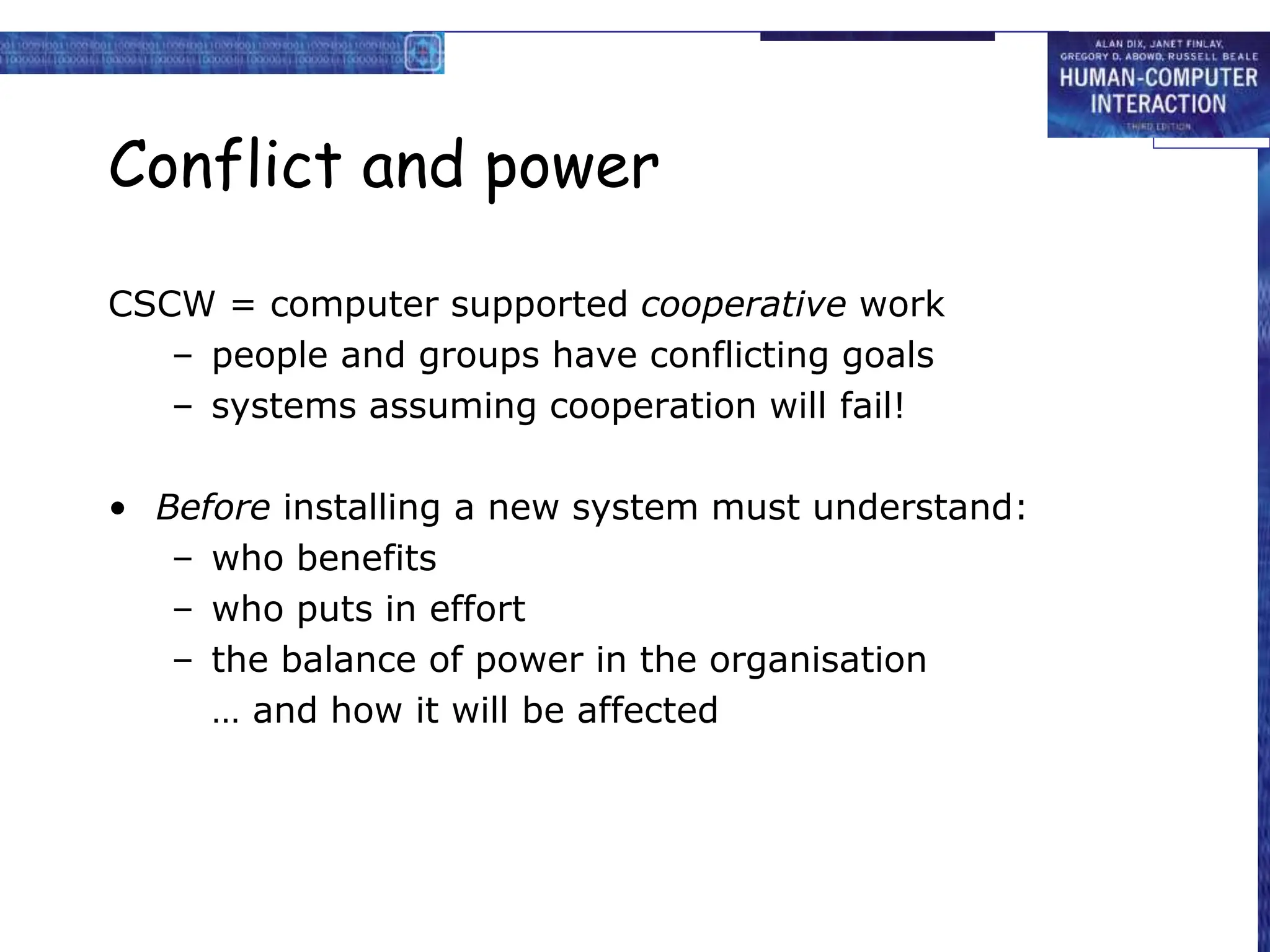 HUman computer Interaction Socio-organizational Issues.ppt