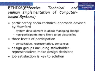 HUman computer Interaction Socio-organizational Issues.ppt