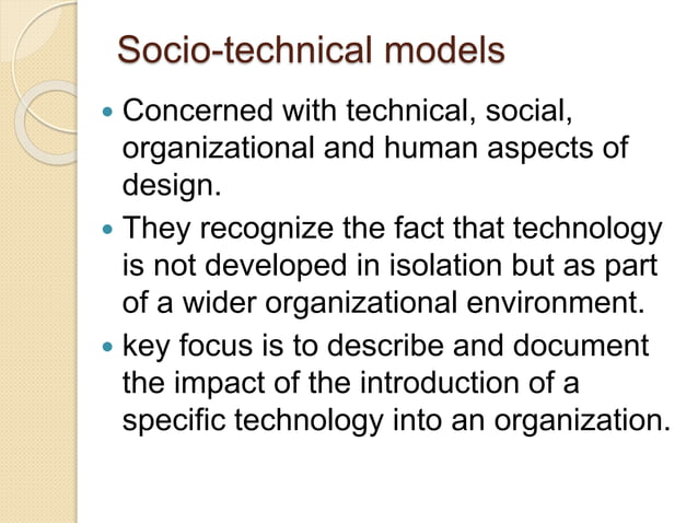 Socio organizational issues ppt | PPTX