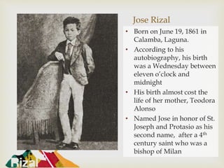 Socio5 3.1 the birth of rizal | PPTX