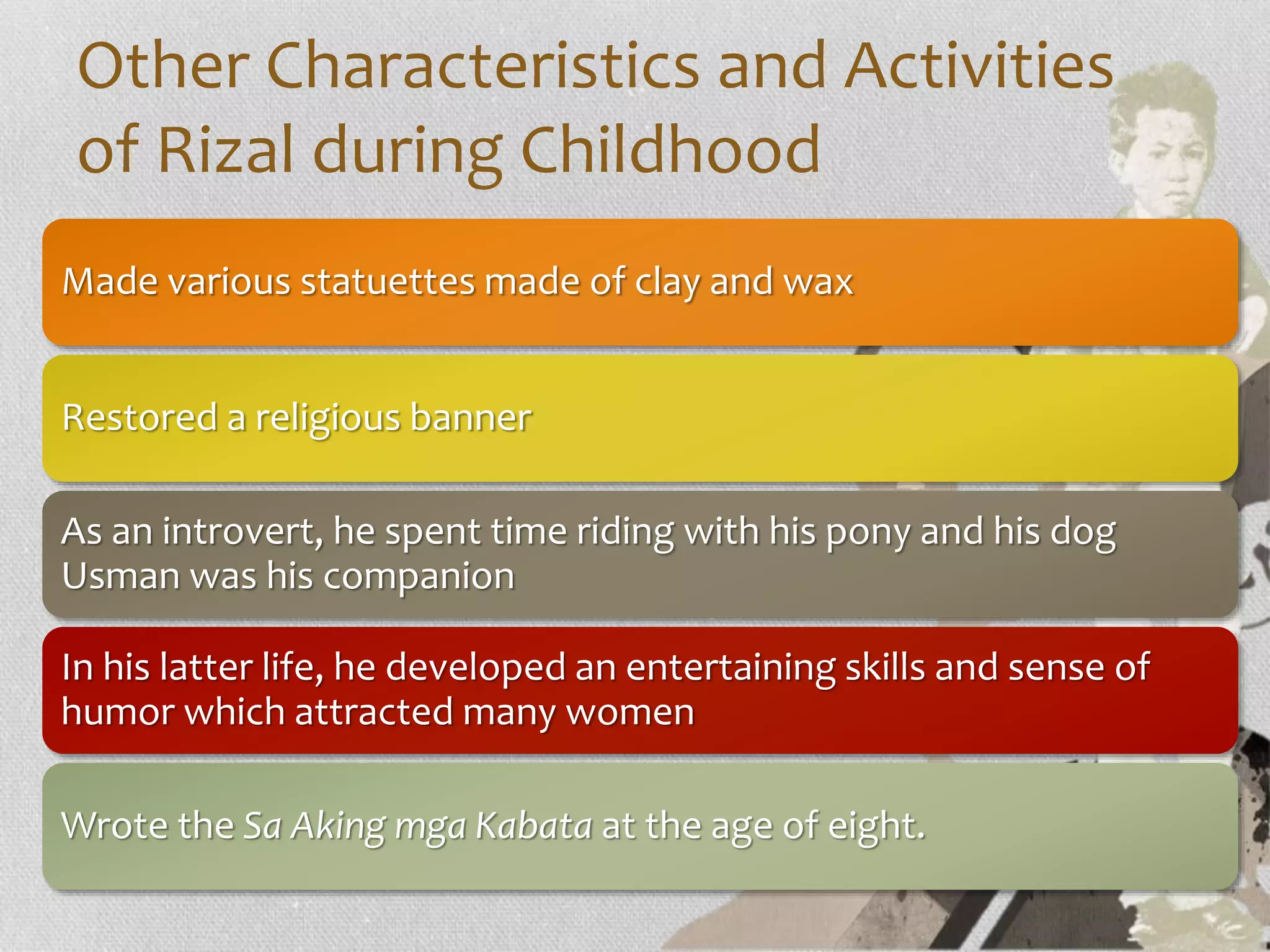 Socio5 3 rizal’s boyhood years | PPTX