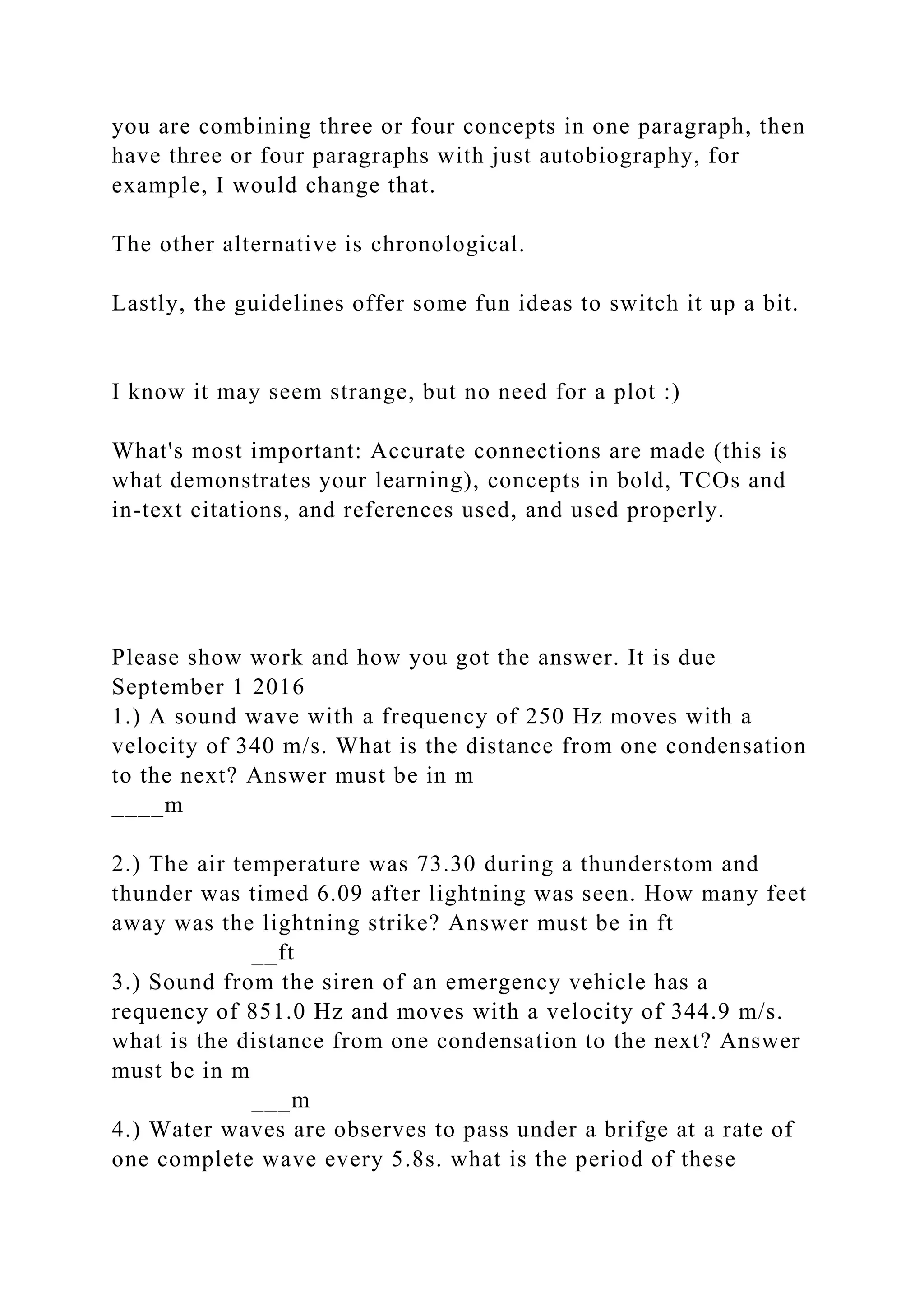 Socioautobiography TIP SheetChecklistThe body of my p.docx | College ...