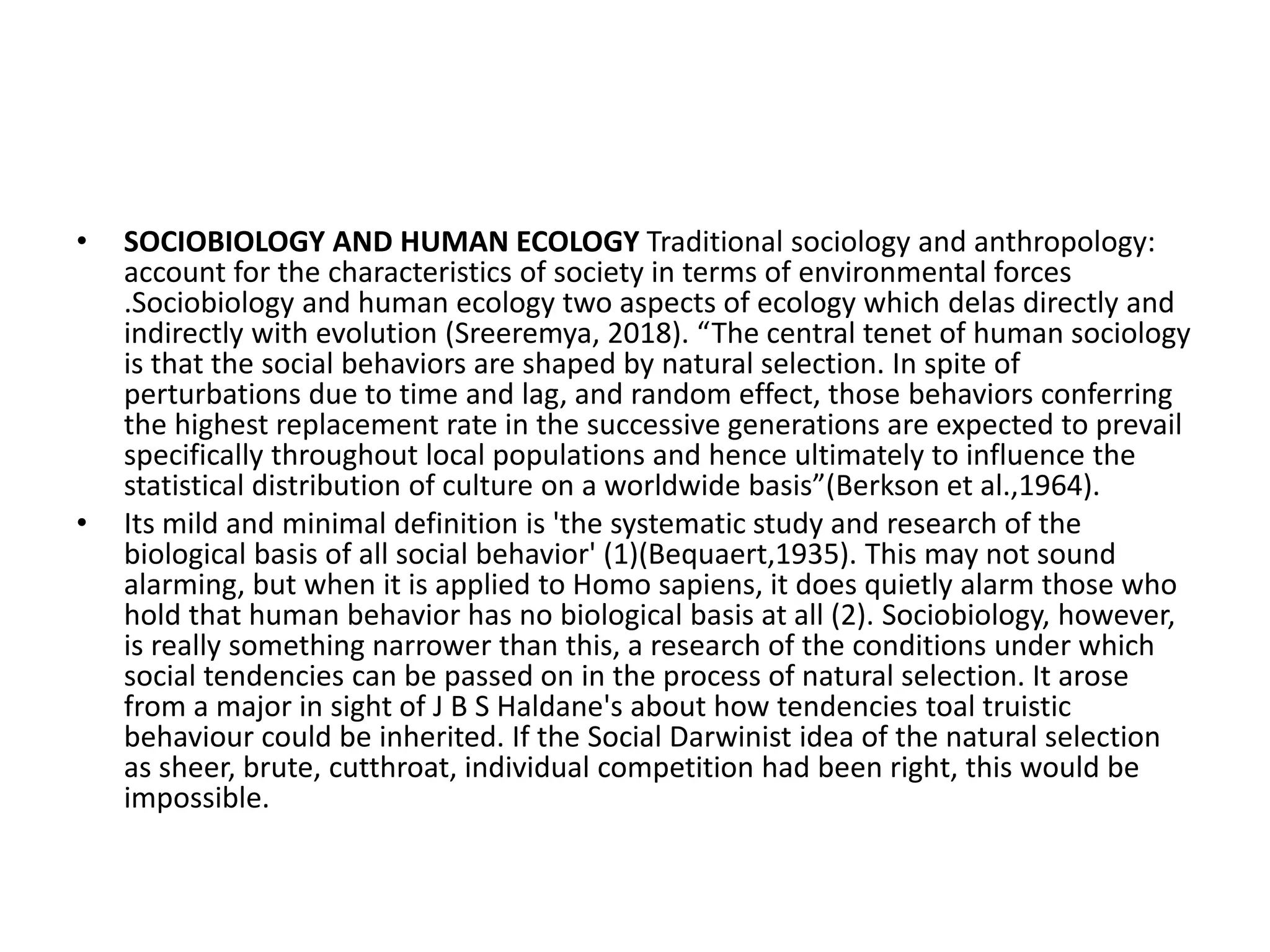 Sociobiology | PPTX