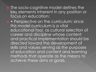 Sociocognitive model | PPTX