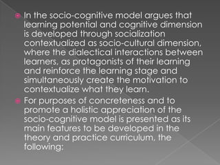 Sociocognitive model | PPTX