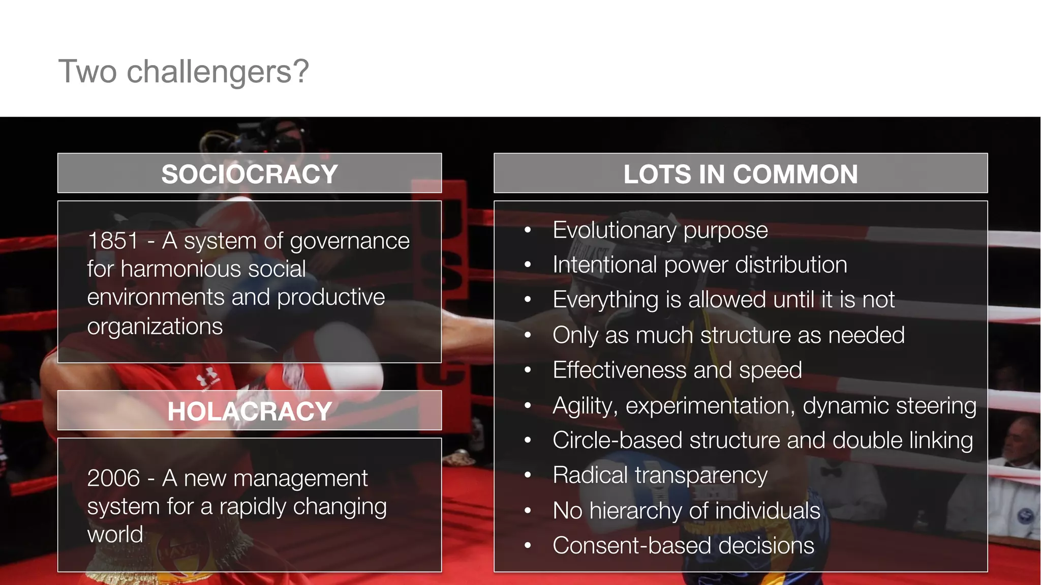 Sociocracy and Holacracy. A very different same | PPT