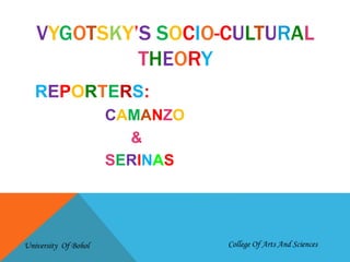 Socio Cultural Theory by Lev Vygotsky | PPTX