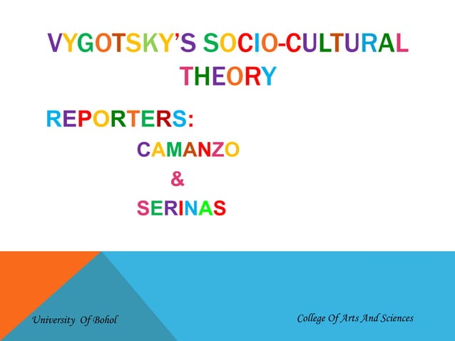 Socio Cultural Theory by Lev Vygotsky | PPTX