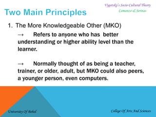 Socio Cultural Theory by Lev Vygotsky | PPTX