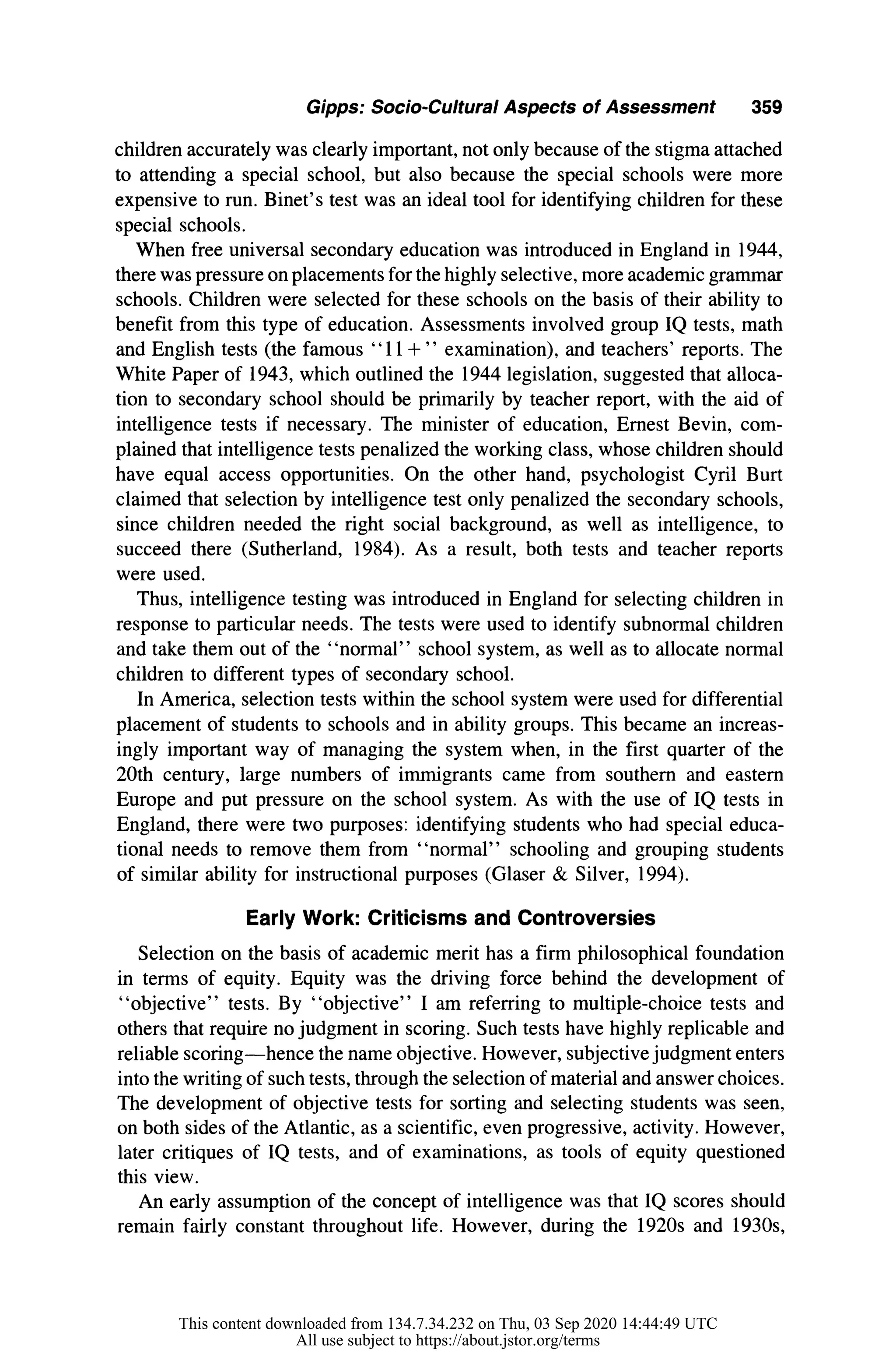 Sociocultural aspects of assessment (1) | PDF