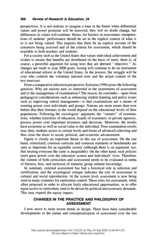 Sociocultural aspects of assessment (1) | PDF