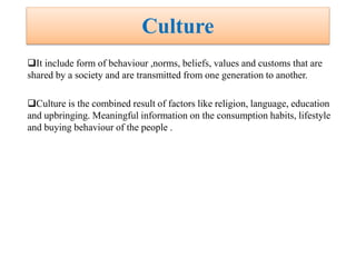 Socio cultural factor in Marketing | PPTX