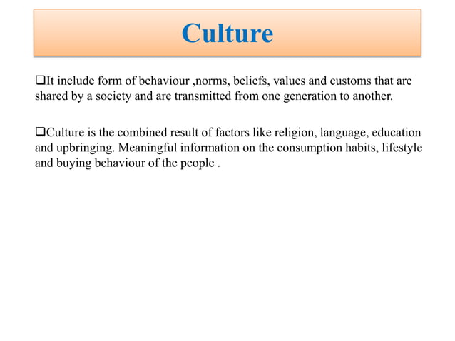 Socio cultural factor in Marketing | PPTX