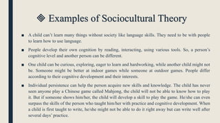 Lev Vygotsky's Sociocultural Theory Of Cognitive, 52% OFF