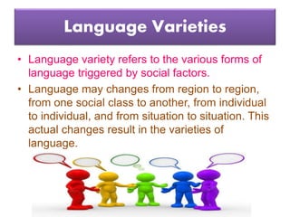 Socio-cultural Variants with special focus to Dialect and Register ...