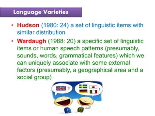 Socio-cultural Variants with special focus to Dialect and Register ...
