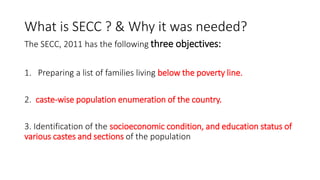 Socio Economic & Caste Census, 2011, Rural India | PDF