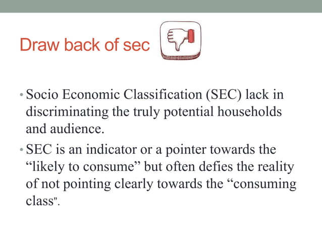 Socio economic classification | PPTX | Business | Business and Finance