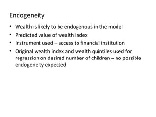 Socioeconomic determinants of fertility in ethiopia | PPT