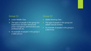 Socio economic groups | PPTX