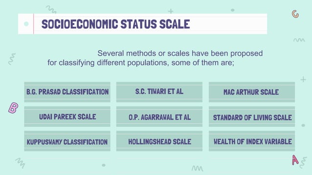 Socioeconomic Status Scale | Nursing Education | Juhin J | PDF | Stocks ...