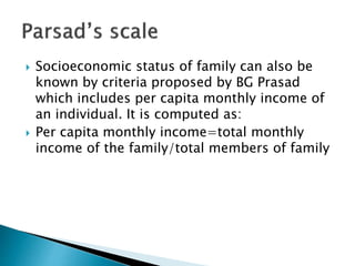 Socioeconomic status scales | PPTX
