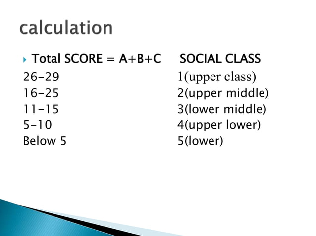Socioeconomic status scales | PPTX