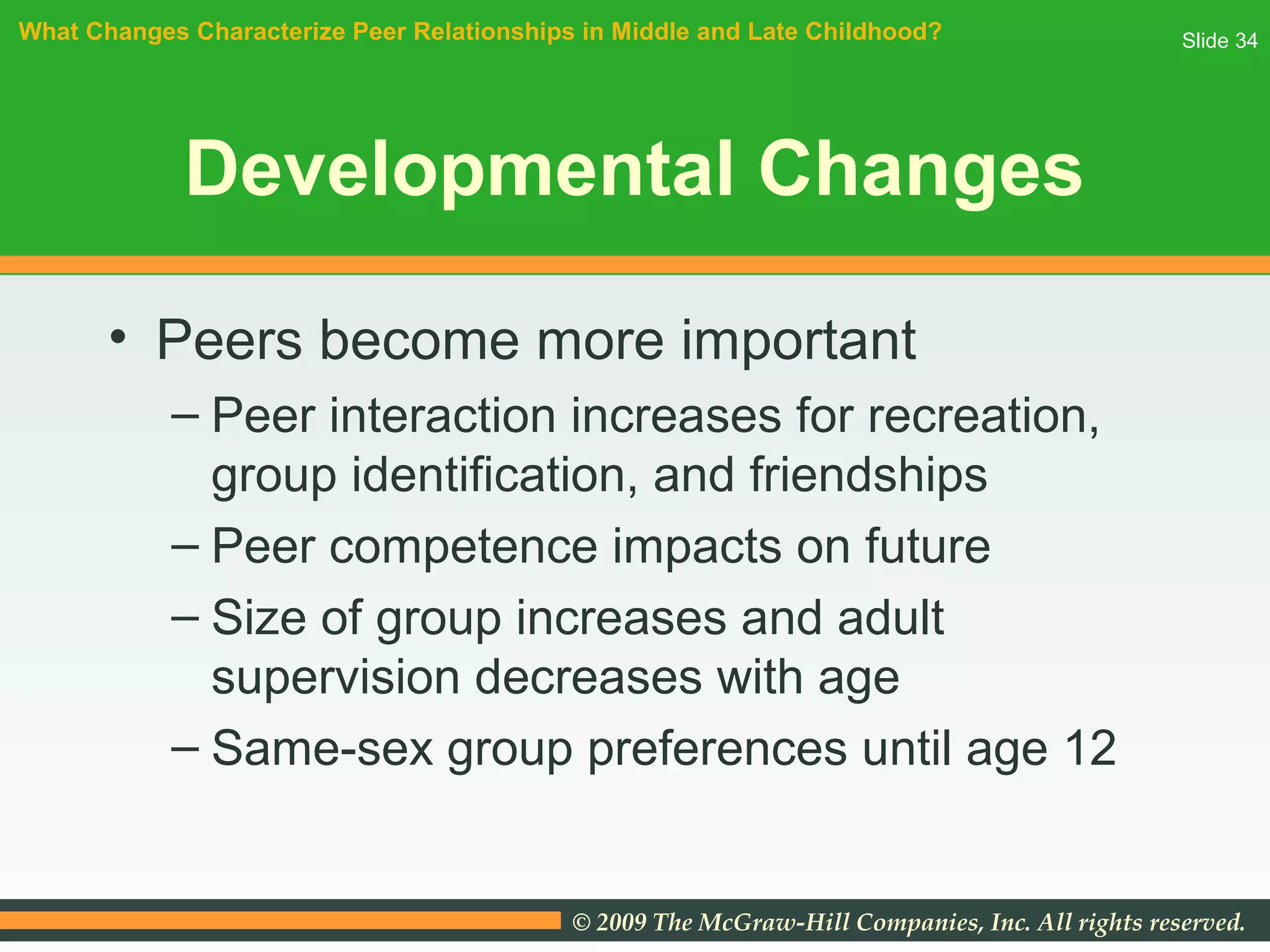 Socioemotional development in middle childhood | PPT