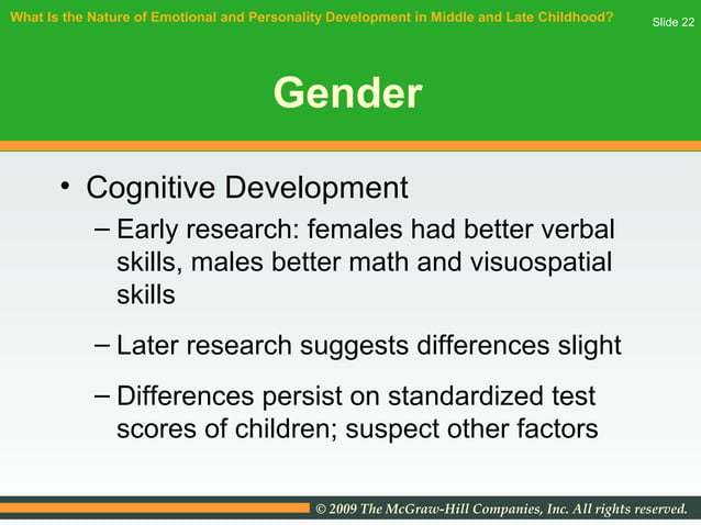 Socioemotional development in middle childhood | PPT