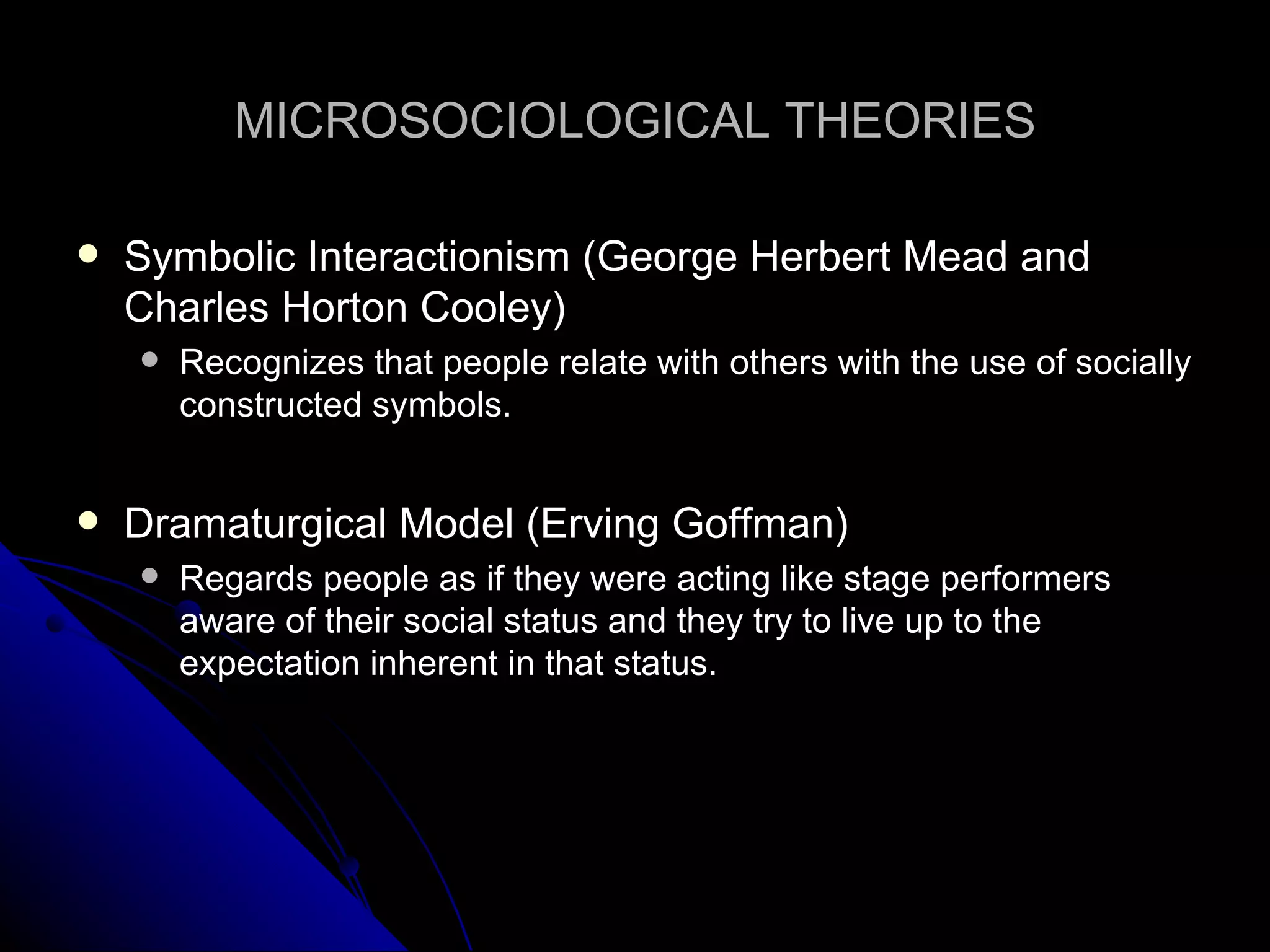 Socio lecture notes 2 (theories) | PPT