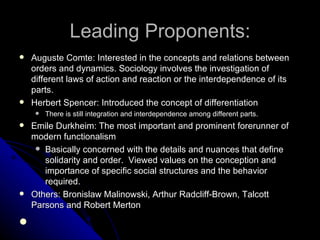 Socio lecture notes 2 (theories) | PPT