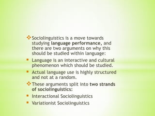 English language teaching- "Sociolinguistic" | PPTX