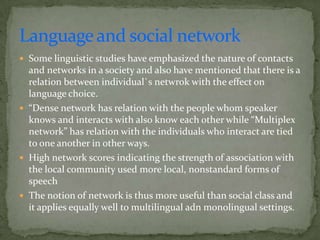 Sociolinguisticpatterns | PPT