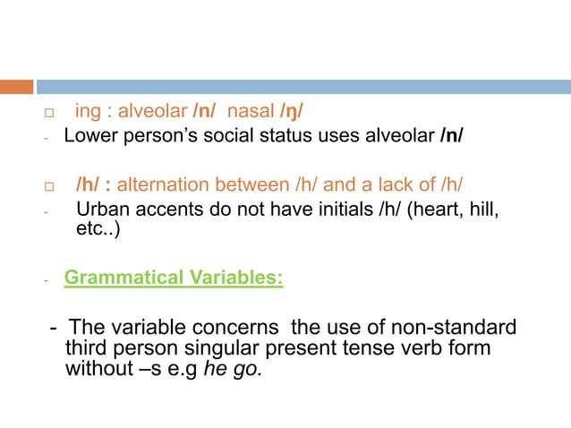Sociolinguistic patterns12 | PPTX
