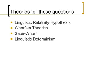 Sociolinguistic relativity | PPT