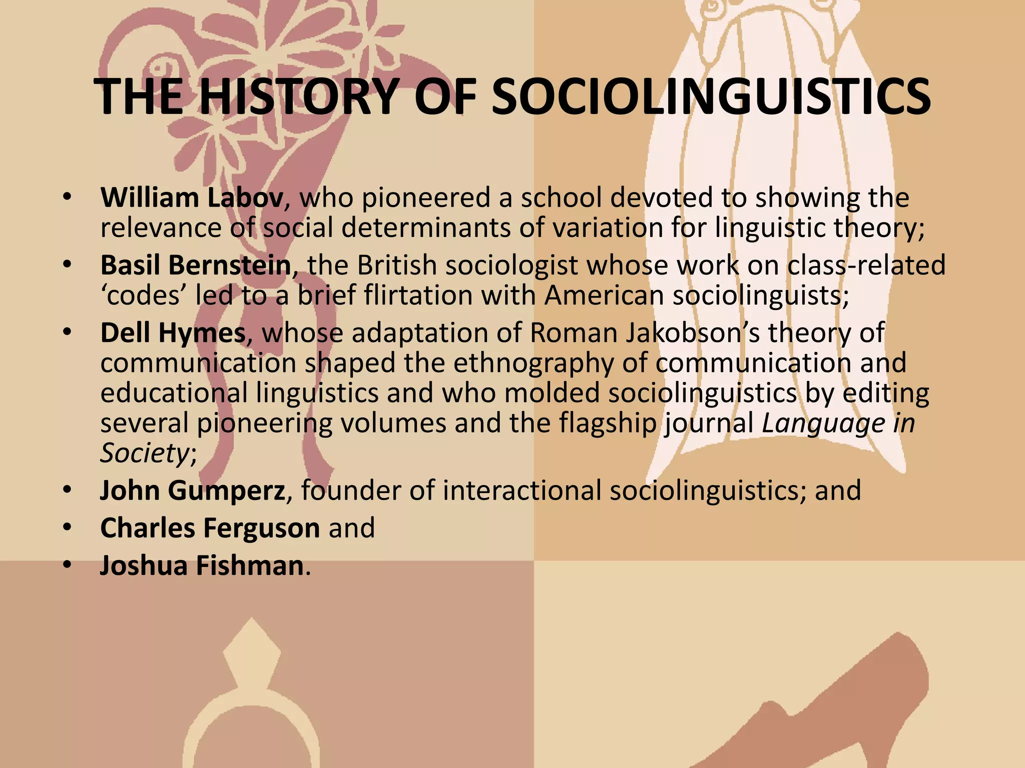 Sociolinguistics | PPTX