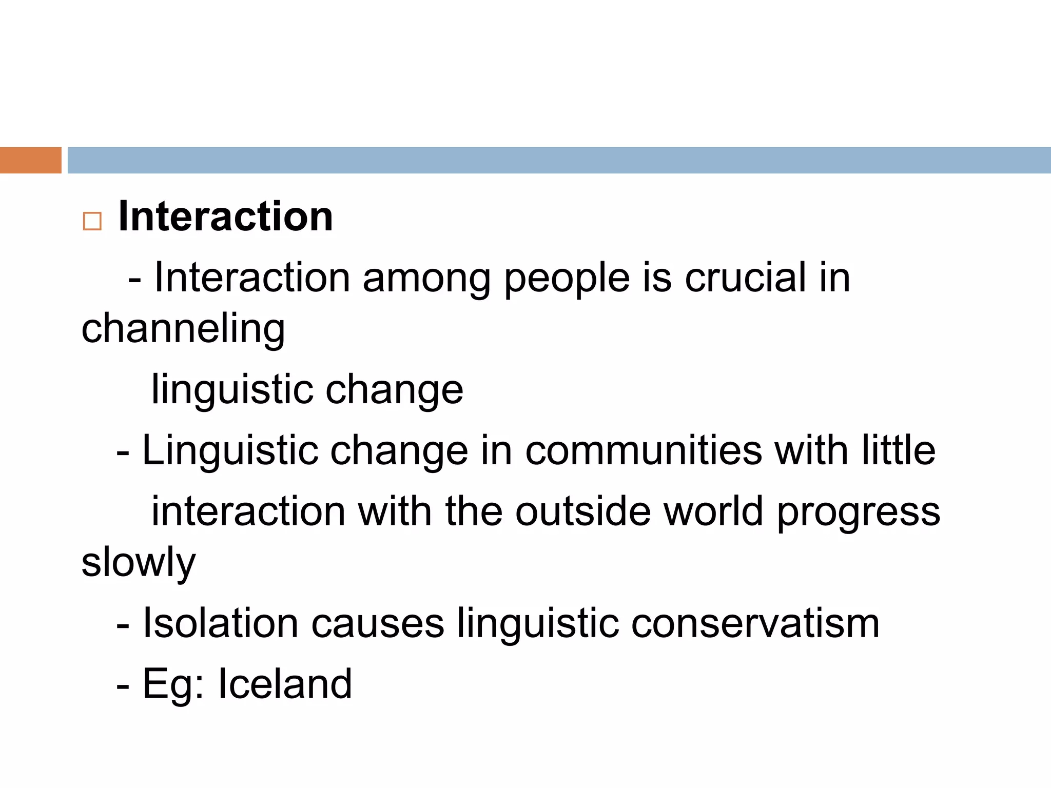 Sociolinguistics : Language Change | PPTX